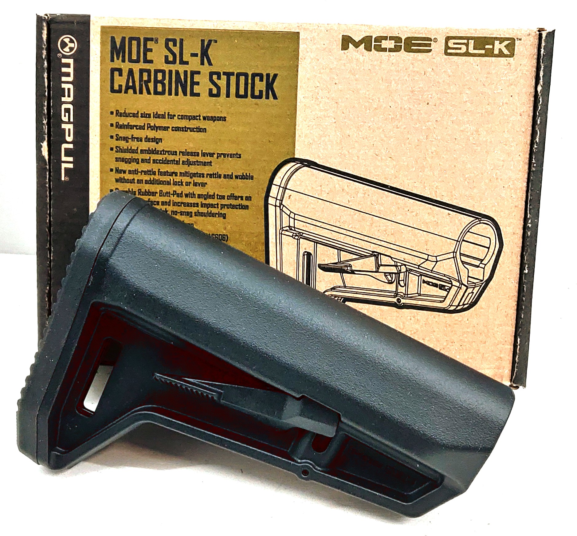Magpul - MOE SL-K Carbine Stock MIL-SPEC BLK - Nova Tactical