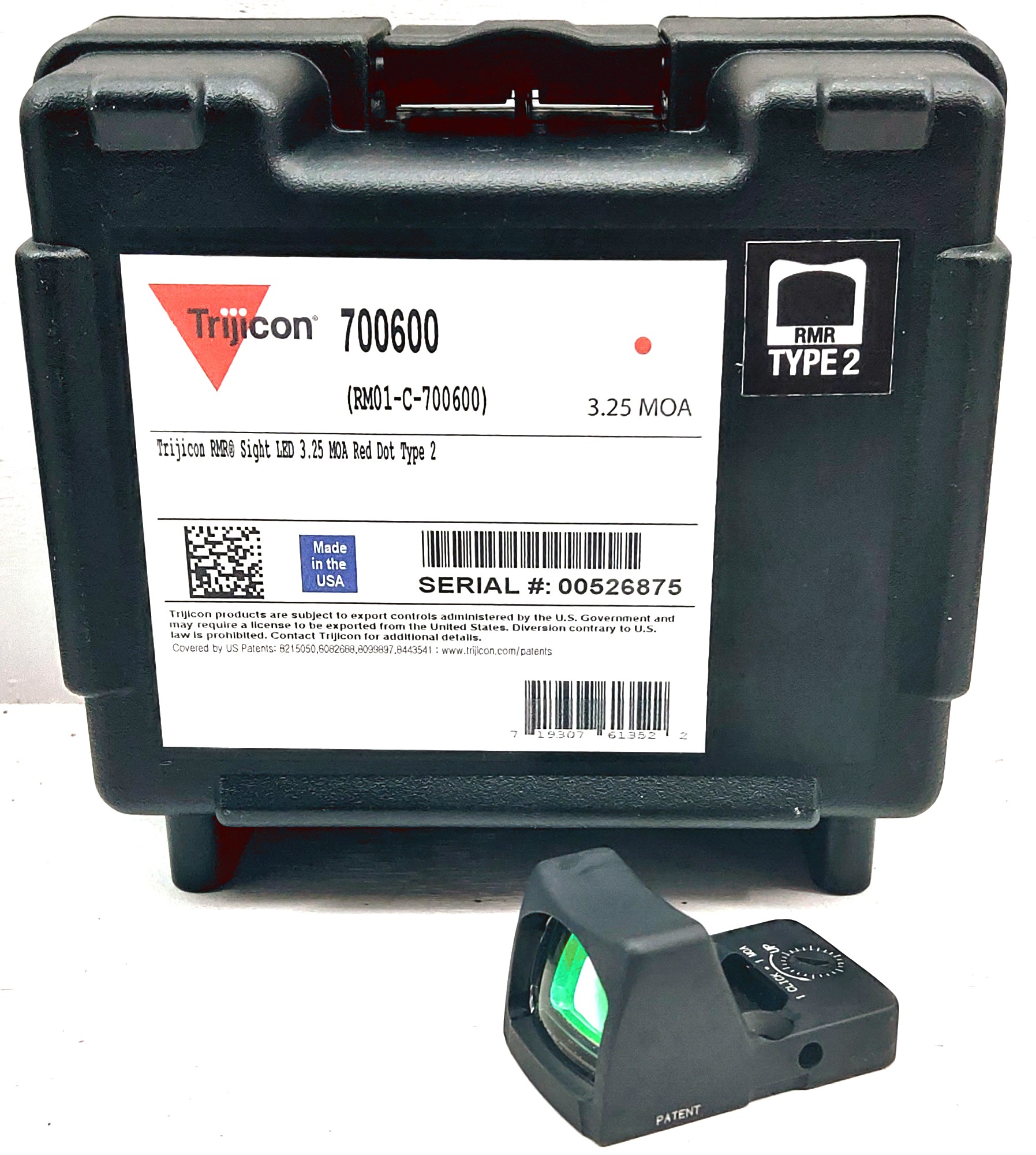 Trijicon - RMR (RM-01 3.25 MOA) BLK - Nova Tactical